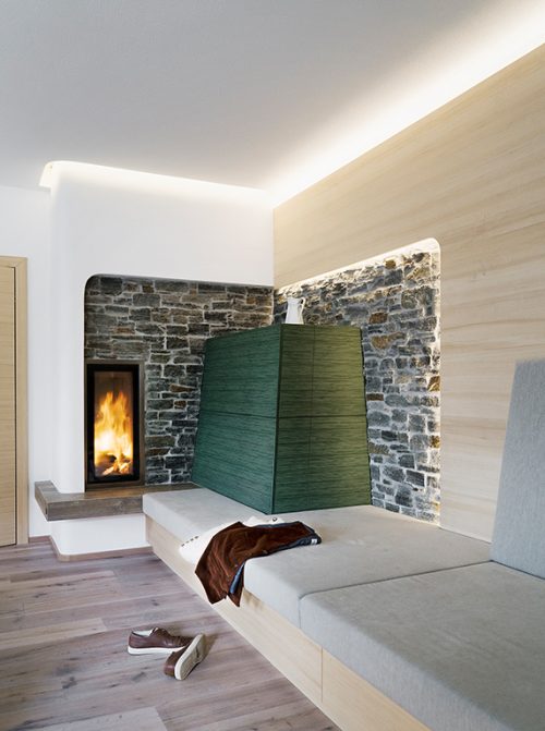 Kachelofen mit Sitzbank - Bilder und Ideen zur Umsetzung